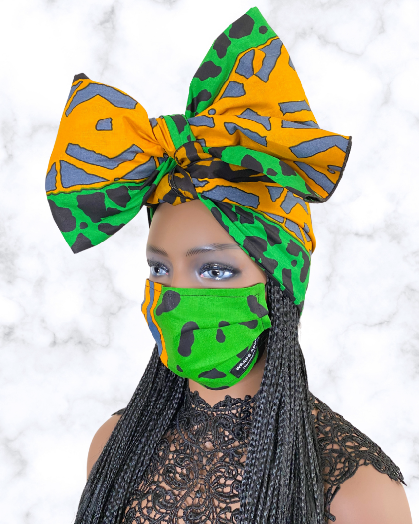 Chewa | reusable face mask (adult) – Wraps Adorn LLC